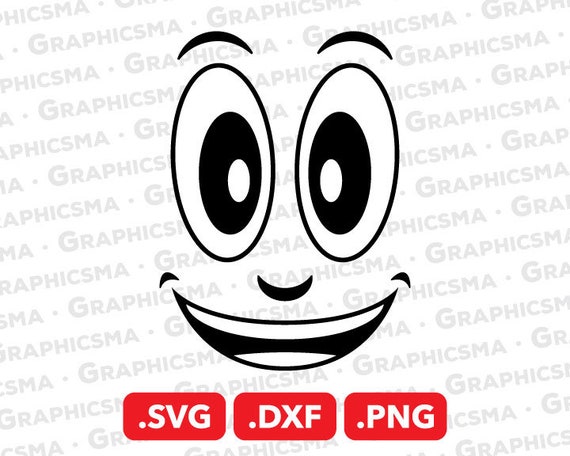 Cartoon Face SVG File Cartoon Face DXF Cartoon Face Png - Etsy
