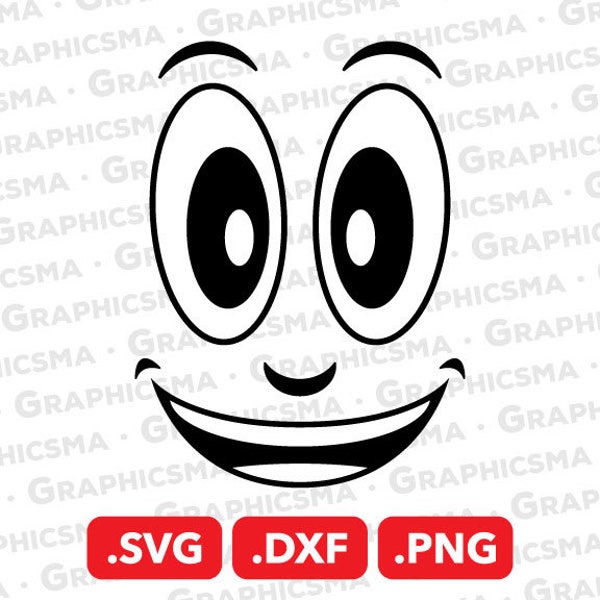 Cartoon Faces Svg - Etsy