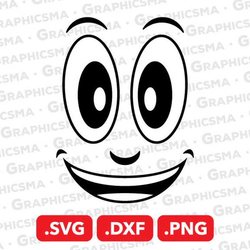 Cartoon Faces Svg - Etsy