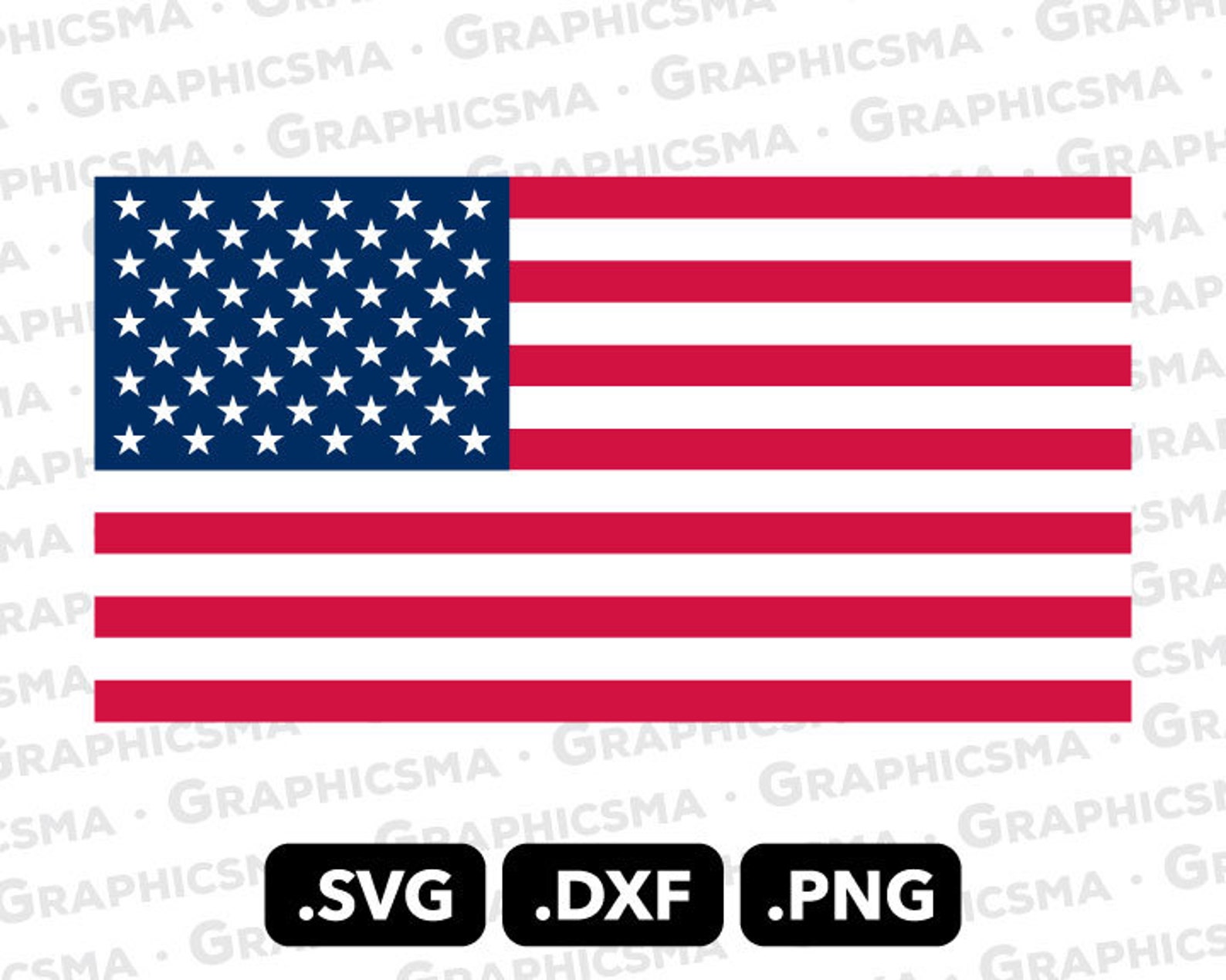 America Flag SVG File American Flag DXF America Png Usa - Etsy