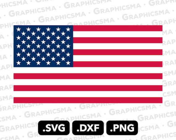 America Flag SVG File American Flag DXF America Png Usa - Etsy