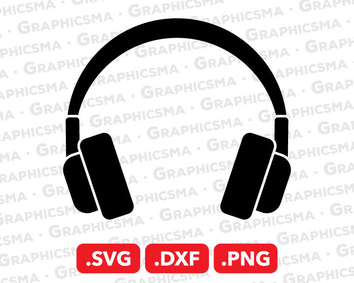 Headphone SVG File, Headphone DXF, Headphone Png, Music Headphone Svg ...