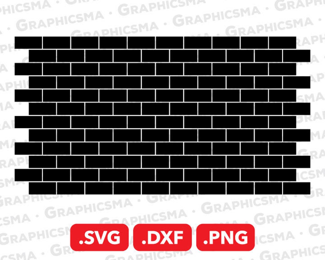 Bricks SVG File Bricks DXF Bricks Png Bricks Silhouette - Etsy