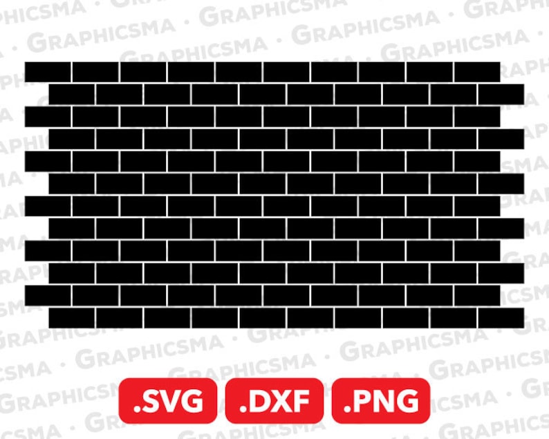 Bricks SVG File Bricks DXF Bricks Png Bricks Silhouette | Etsy
