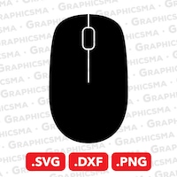Mouse SVG File, Mouse DXF, Mouse Png, Laptop Mouse Svg, Pc Mouse Svg ...