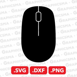 Mouse SVG File, Mouse DXF, Mouse Png, Laptop Mouse Svg, Pc Mouse Svg ...
