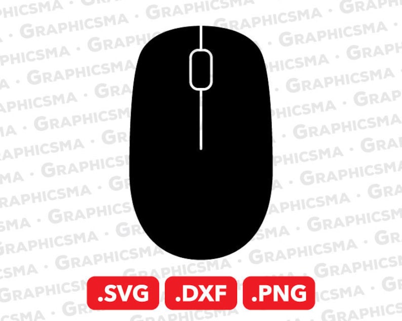 Mouse SVG File, Mouse DXF, Mouse Png, Laptop Mouse Svg, Pc Mouse Svg ...