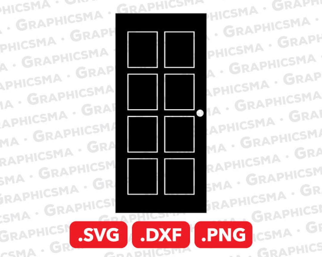 Door SVG File, Door DXF, Door Png, House Wooden Doow Svg, Home Wood ...