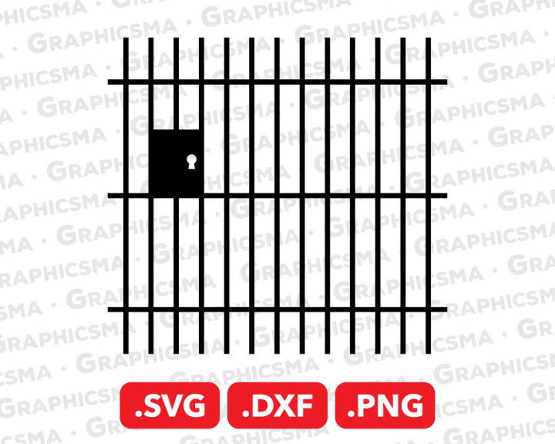 Prison Bars SVG File Prison Bar DXF Prison Bars Png Prison - Etsy