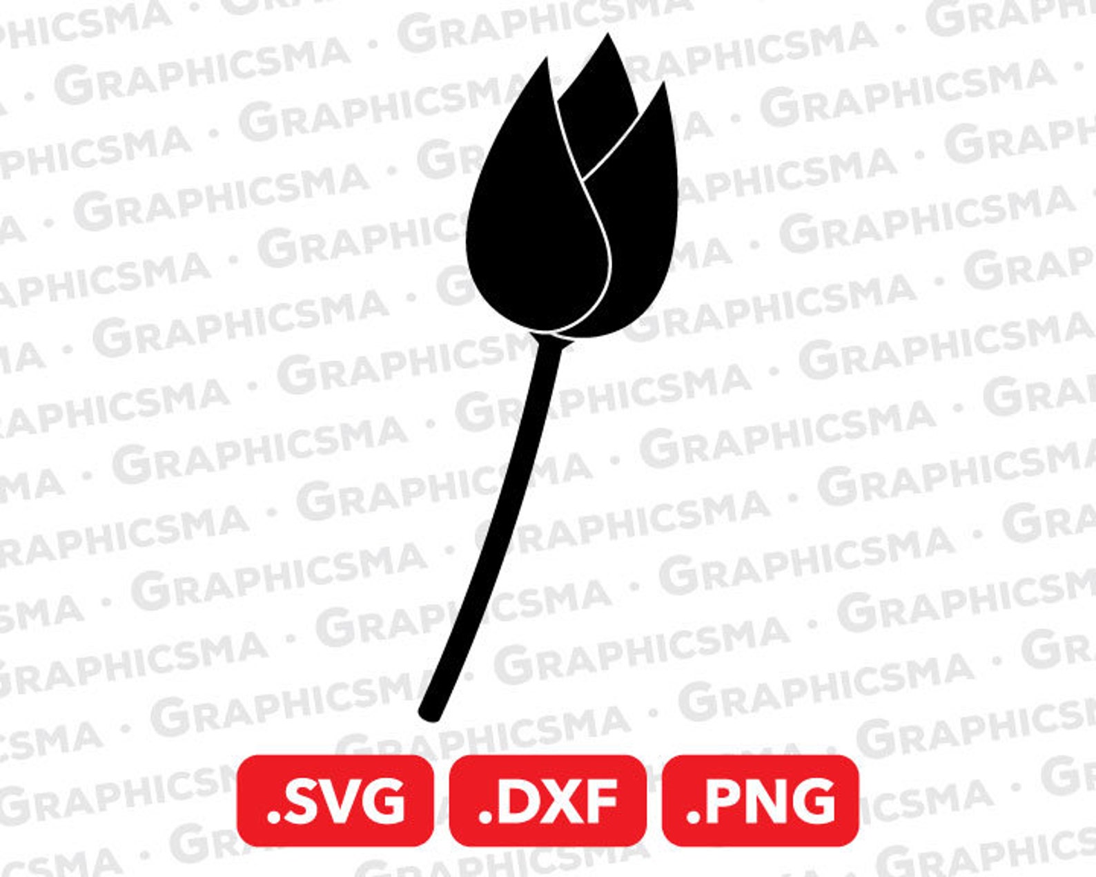 Tulip SVG File Tulip DXF Tulip Png Tulip Flower Svg Tulip | Etsy