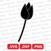 Tulip SVG File, Tulip DXF, Tulip Png, Tulip Flower Svg, Tulip Flower ...