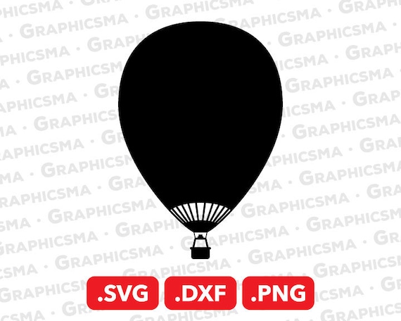 Hot Air Balloon SVG File Hot Air Balloon DXF Hot Air Balloon - Etsy