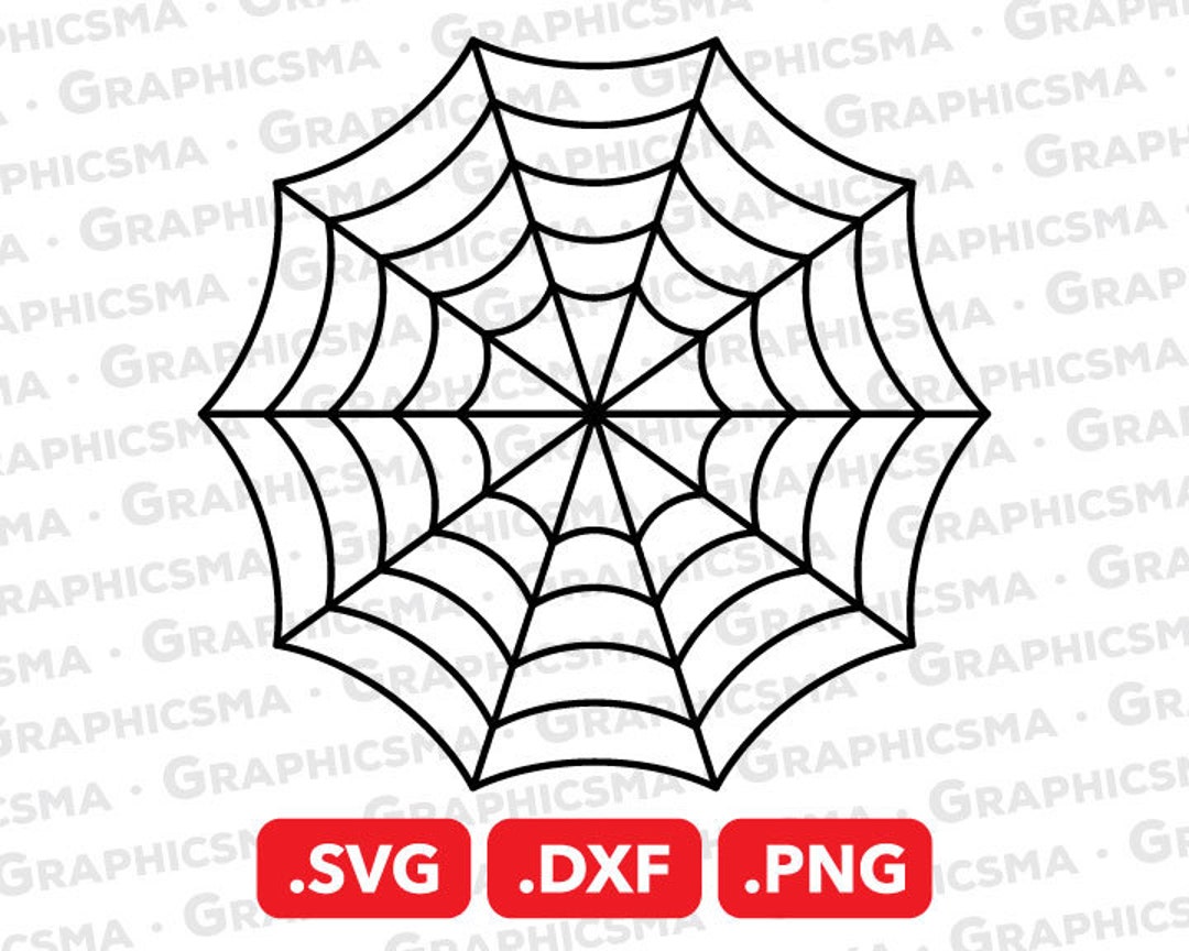 Spider Web SVG File, Spider Web DXF, Spider Web Png, Spider Web Cutting ...