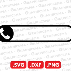 Phone Number SVG File, Phone Number Template DXF, Telephone Png ...