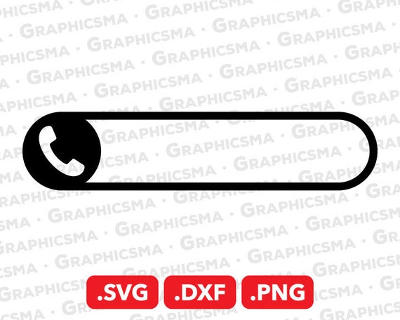 Phone Number SVG File Phone Number Template DXF Telephone | Etsy