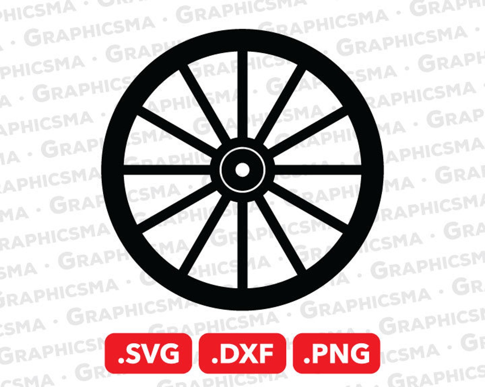 Wagon Wheel SVG File, Wagon Wheel DXF, Wagon Wheel Png, Horse Drawn ...