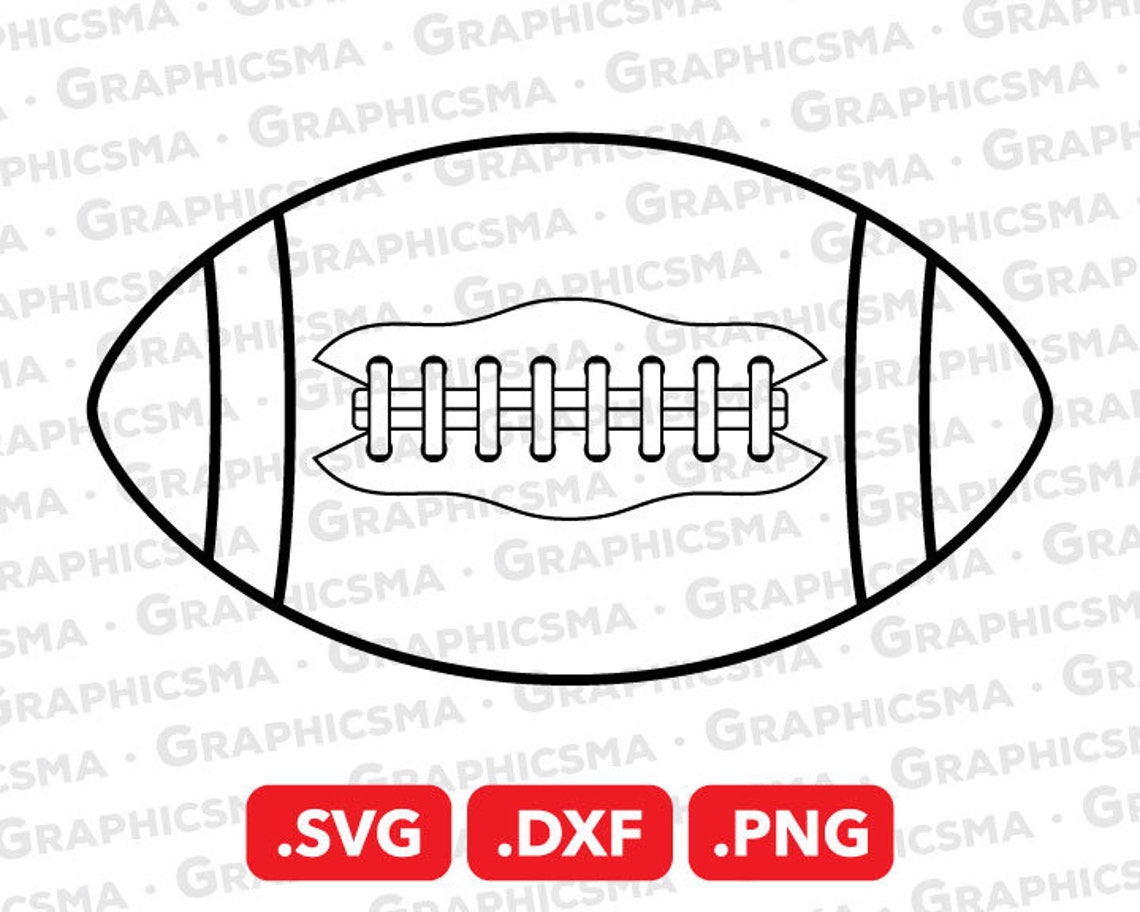 Football SVG File Football DXF Football Png American | Etsy