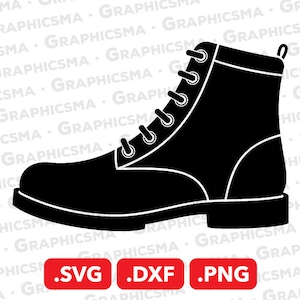 Boot SVG File, Boot DXF, Shoes Boot Png, Army Boot Svg, Military Boot ...