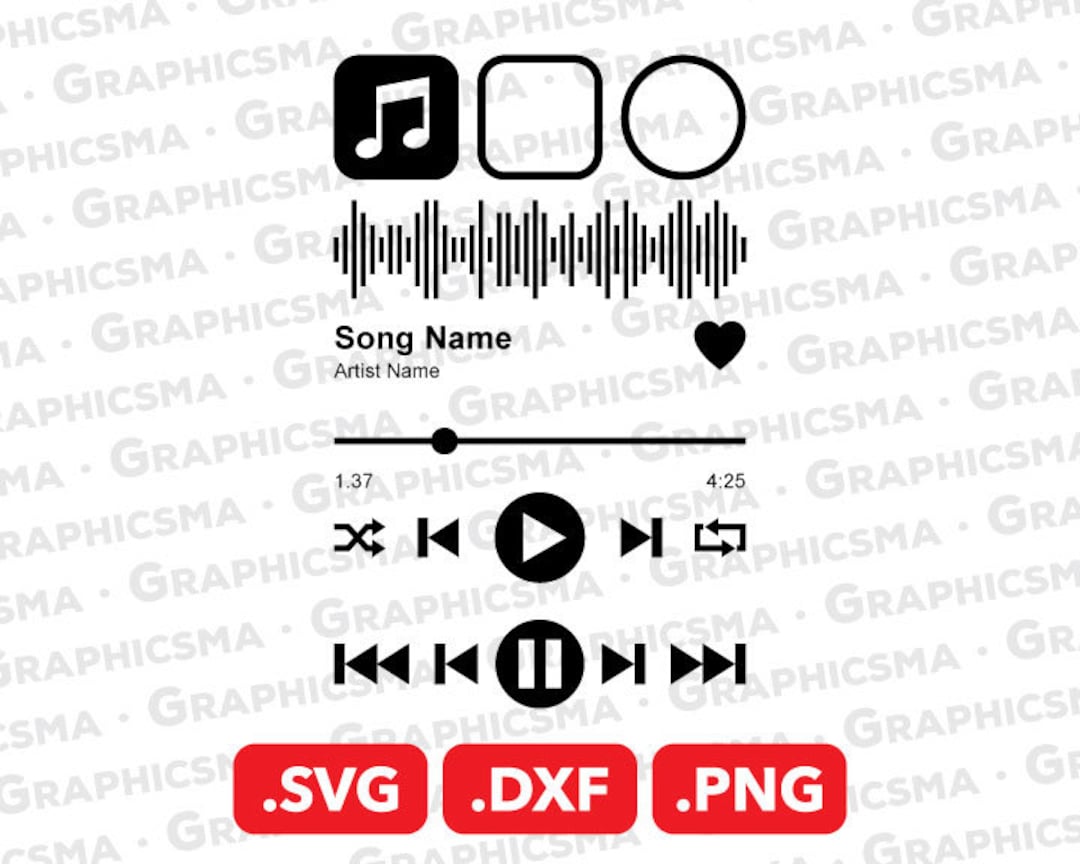 Music Playlist SVG File, Playlist DXF, Song Name Playlist Png Svg ...