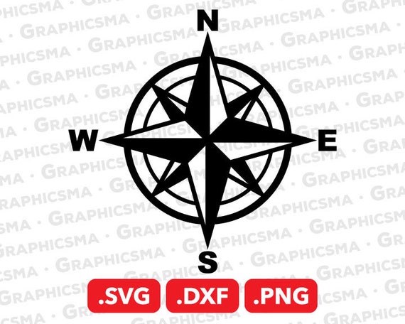 Compass SVG File Compass DXF Compass Png Compass Directions - Etsy