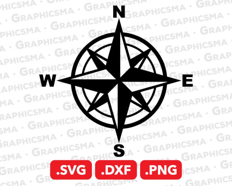 Compass SVG File Compass DXF Compass Png Compass Directions - Etsy