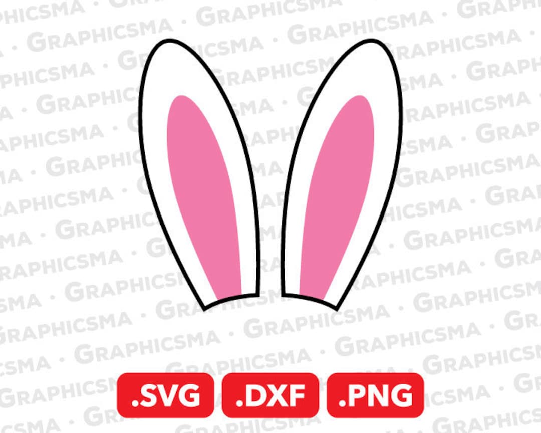 Rabbit Ear SVG File, Rabbit Ear DXF, Rabbit Ears Png, Rabbit Girl Svg ...
