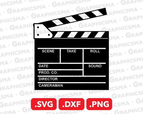Acting Clapboard SVG File Acting Clapboard DXF Acting | Etsy