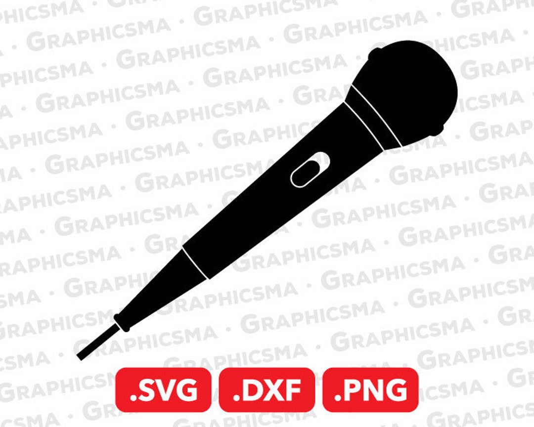 Microphone SVG File, Microphone DXF, Microphone Png, Singing Svg ...