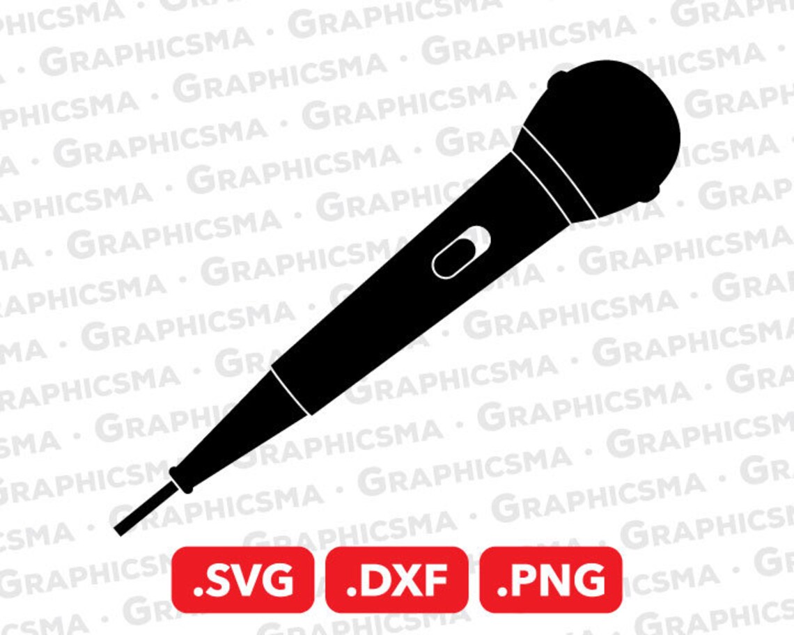 Microphone SVG File, Microphone DXF, Microphone Png, Singing Svg ...
