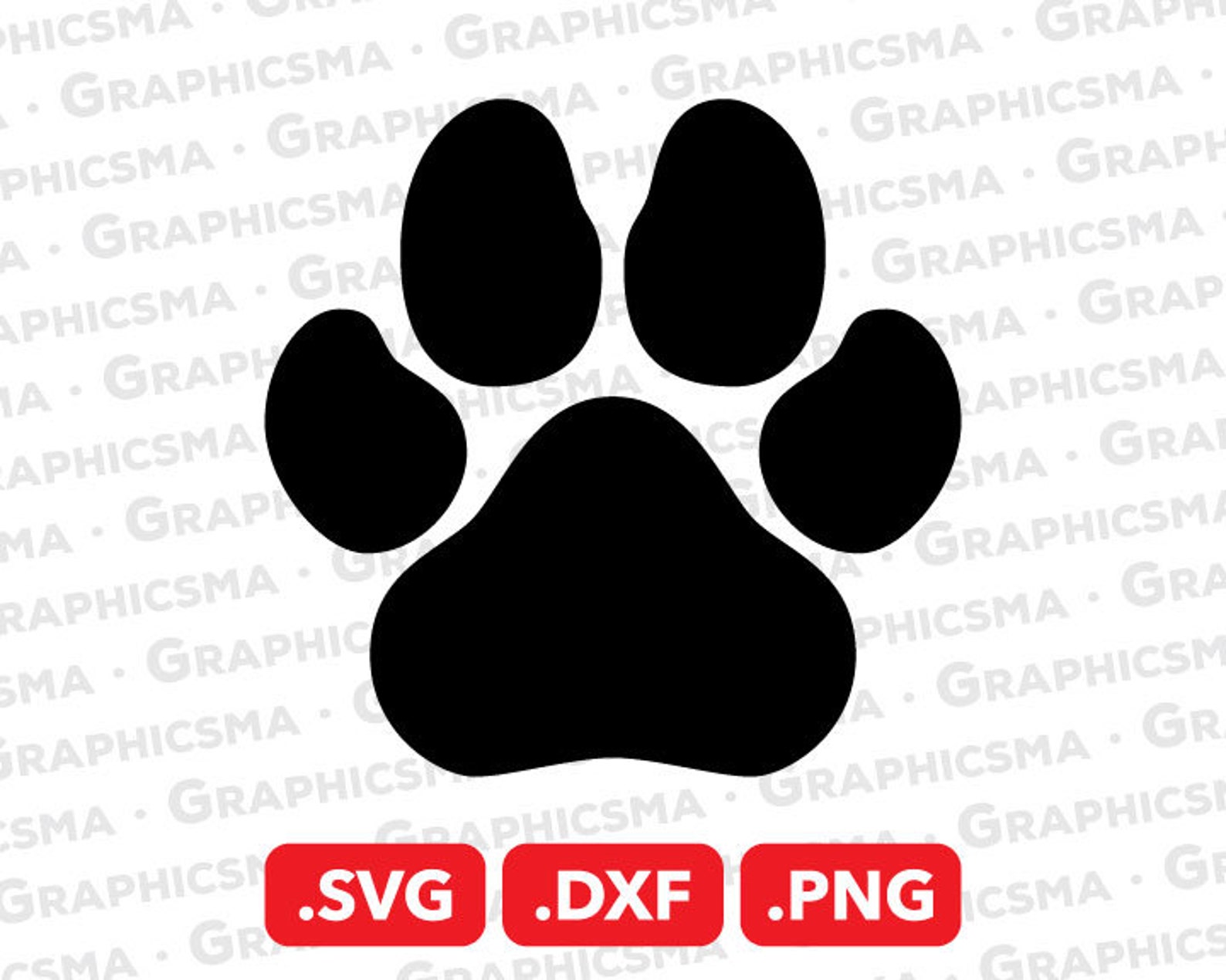 Paw SVG File, Dog Paw DXF, Paw Png, Dog Paw Svg, Panther Paw Svg ...
