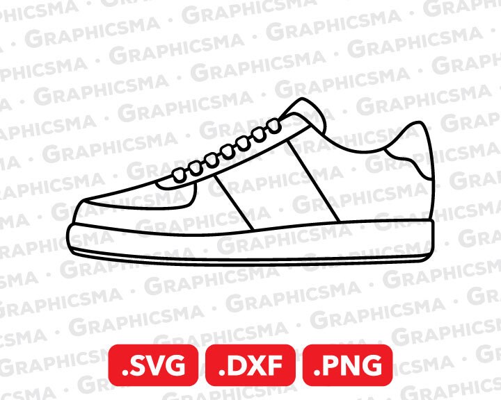 Sneakers SVG File Sneakers DXF Sneakers Png Sneakers Shoe - Etsy