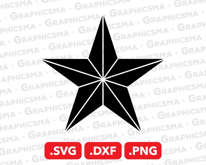 Star SVG File Star DXF Star Png Star Svg Files Rising Star | Etsy