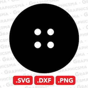 Button SVG File, Cloth Button DXF, Clothes Buttons, Button Png, Button ...
