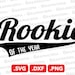 Rookie of the Year SVG File, Rookie of the Year DXF, Rookie of the Year ...