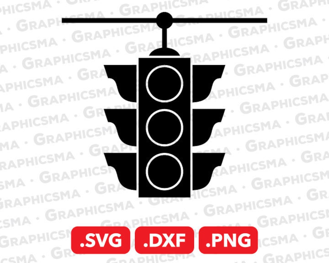 Traffic Light SVG File, Traffic Light DXF, Red Yellow Green Traffic ...
