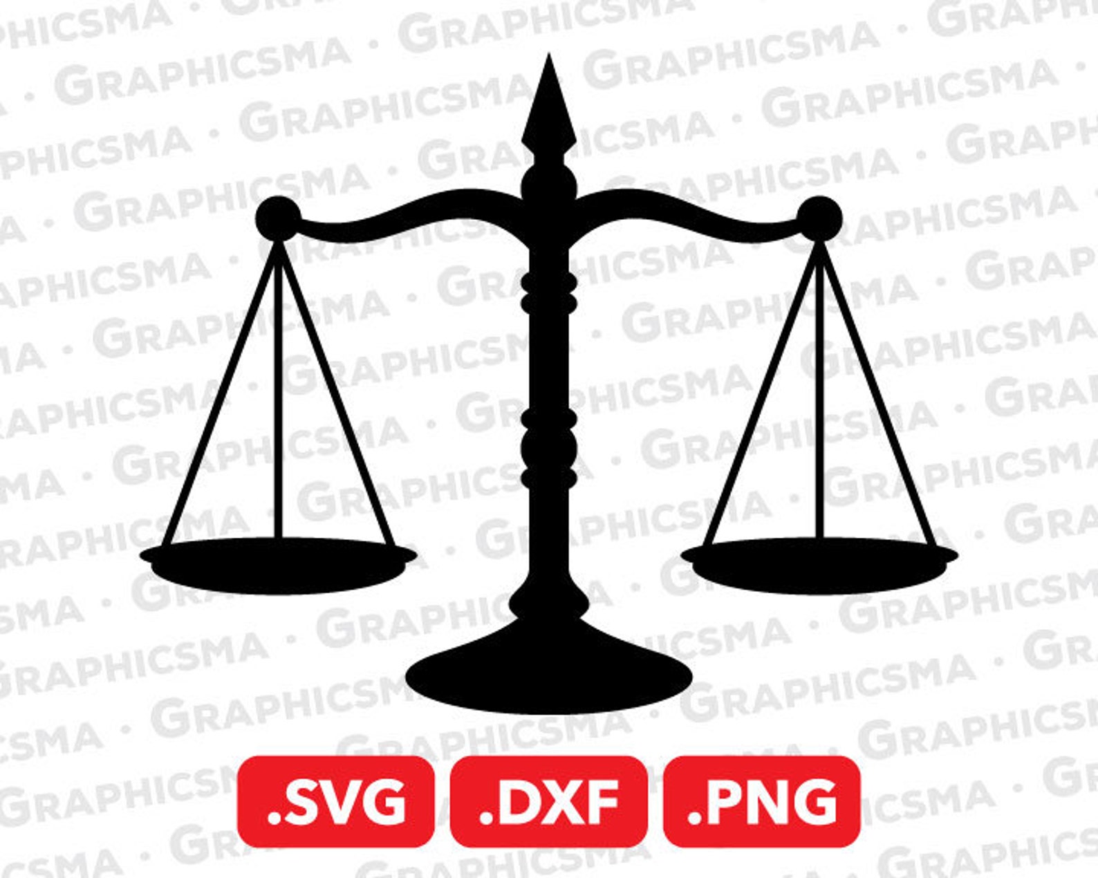 Scales of Justice SVG File, Scales of Justice DXF, Scales of Justice ...