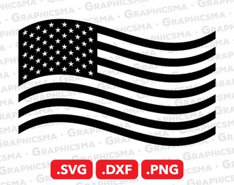America Flag SVG File American Flag DXF America Png Usa - Etsy
