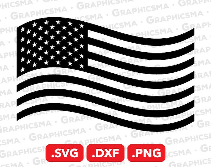 America Flag SVG File American Flag DXF America Png Usa - Etsy