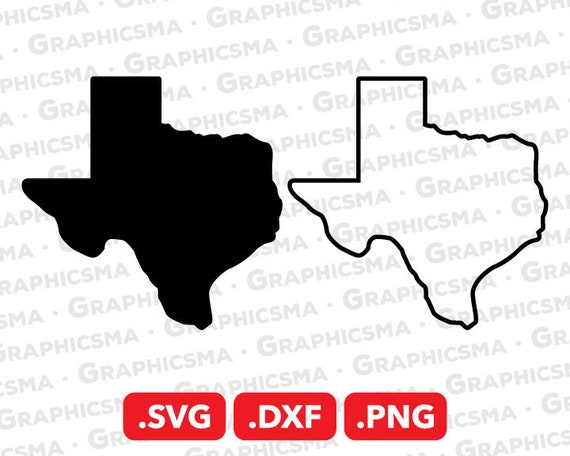 Texas Map SVG File Texas Map DXF Texas Map Png Texas Map - Etsy Italia