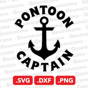 Pontoon Captain SVG File, Pontoon Captain DXF, Pontoon Captain Png ...