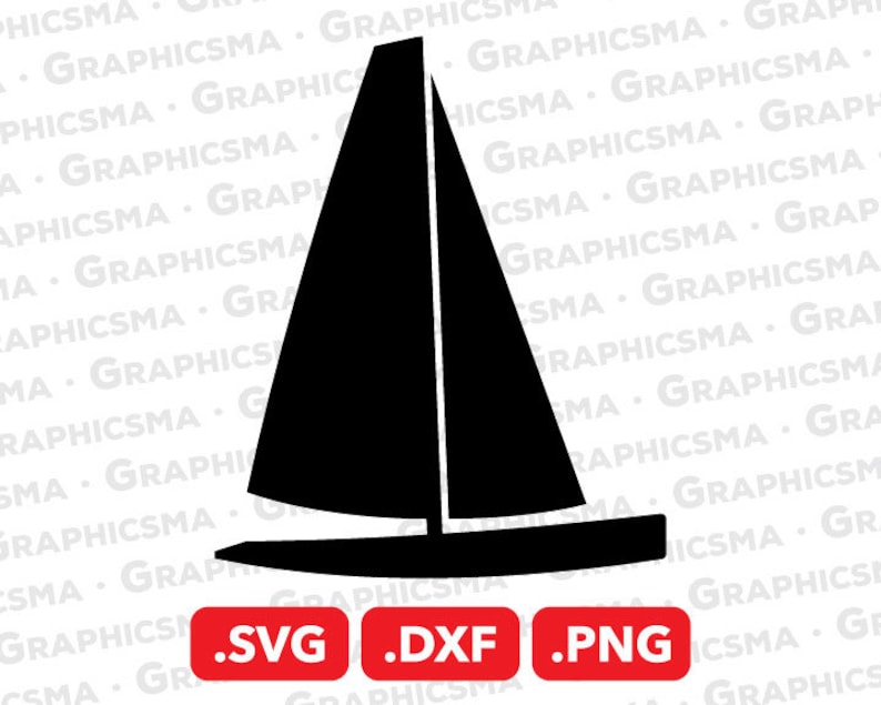 Sailboat SVG File, Sailboat DXF, Sailboat Png, Sail Boat Svg, Power ...