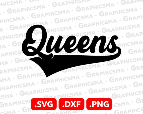 Baseball Style Name SVG File Queens SVG File Cricut Baseball - Etsy
