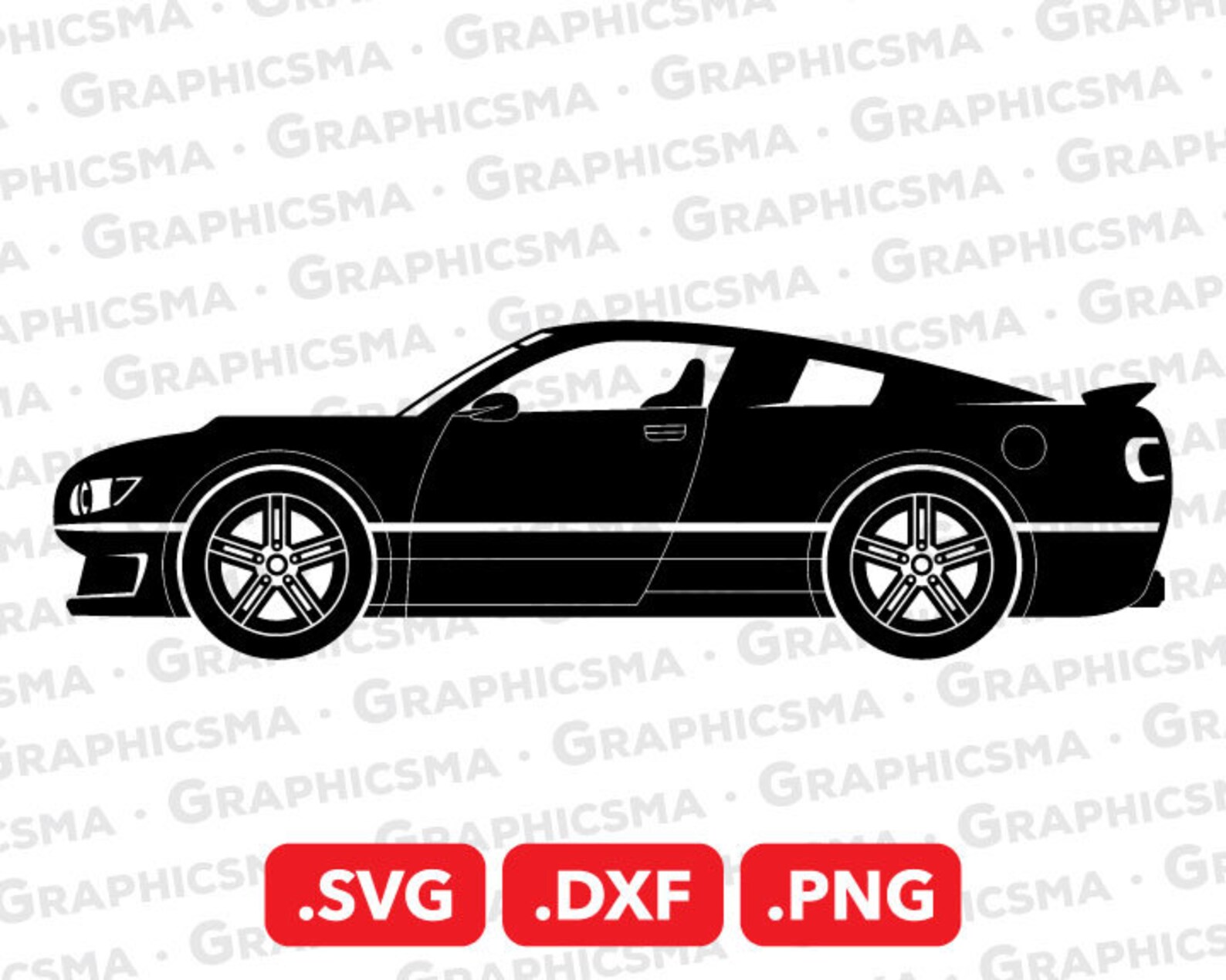 Sport Car SVG File Sport Car DXF Sport Car Png Sport Car - Etsy