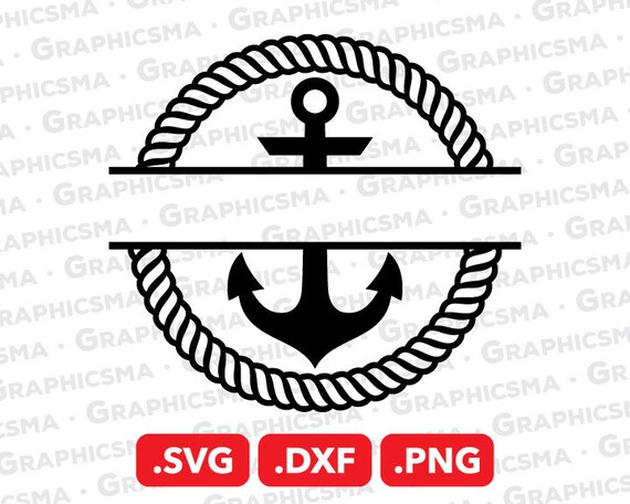 Anchor Monogram SVG Anchor Monogram Svg File Anchor Monogram - Etsy