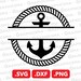 Anchor Monogram SVG, Anchor Monogram Svg File, Anchor Monogram DXF, Cricut Anchor Monogram PNG ...