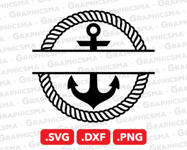 Anchor Monogram SVG Anchor Monogram Svg File Anchor Monogram - Etsy