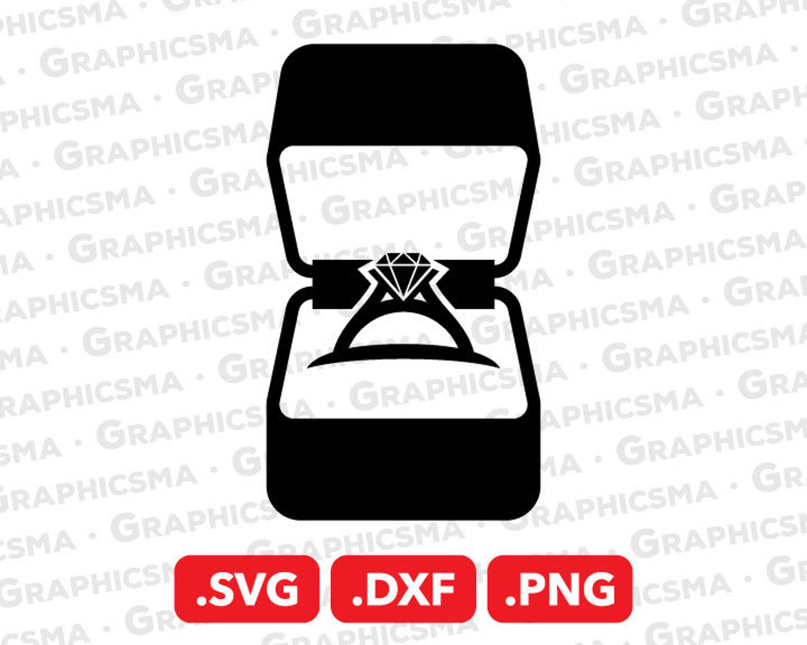 Wedding Ring Box SVG File Wedding Ring Box DXF Wedding Ring - Etsy