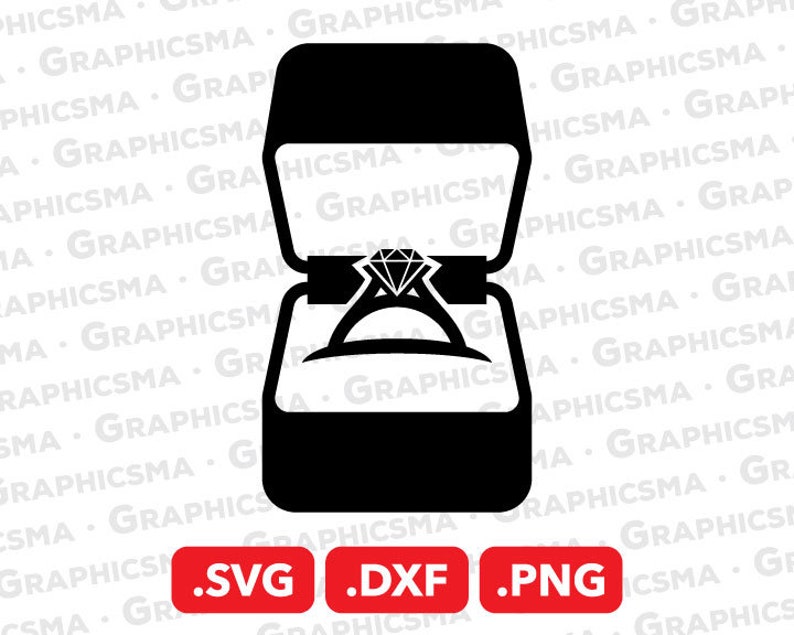 Wedding Ring Box SVG File Wedding Ring Box DXF Wedding Ring - Etsy