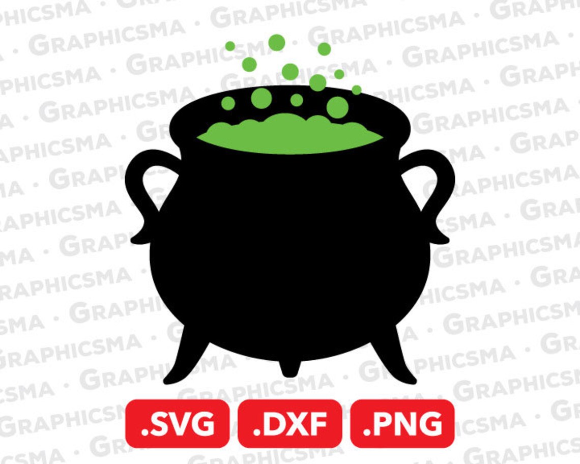 Witch Pot SVG, Witch Pot Svg File, Witch Pot DXF, Witch Pot, Halloween ...