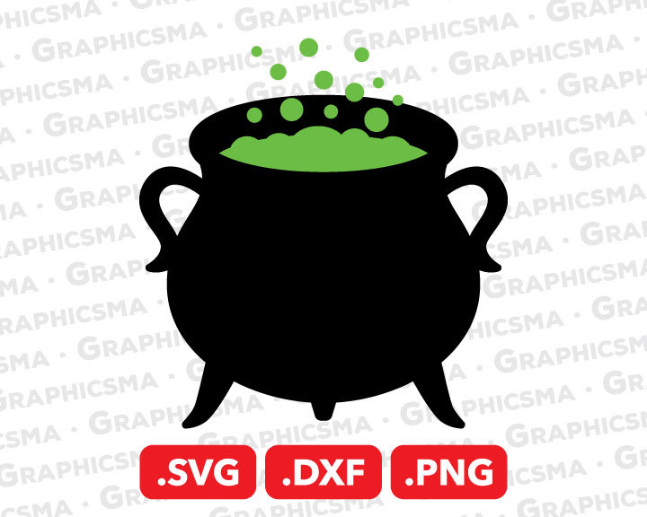 Witch Pot SVG, Witch Pot Svg File, Witch Pot DXF, Witch Pot, Halloween ...
